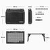 TACMOLLE Rear Side Window Storage Box for Jeep Wrangler JK 2007-2018
