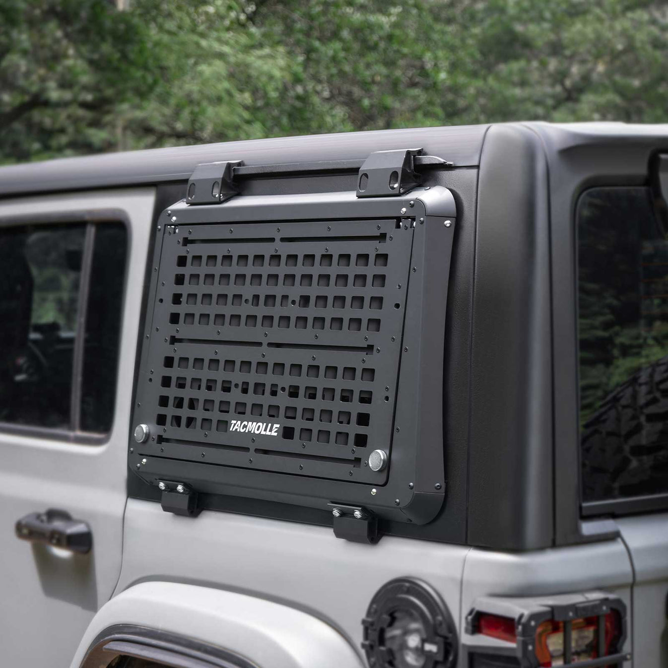 TACMOLLE Rear Side Window Storage Panel for Jeep Wrangler JL 2018-2025