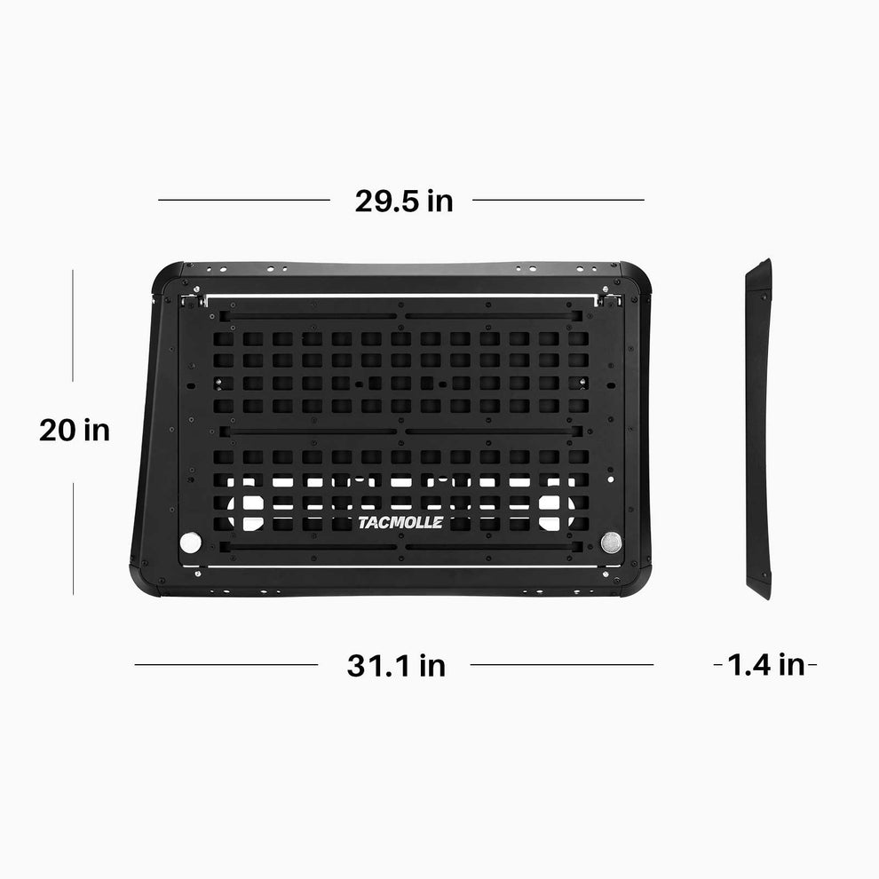 TACMOLLE Rear Side Window Storage Panel for Jeep Wrangler JL 2018-2024