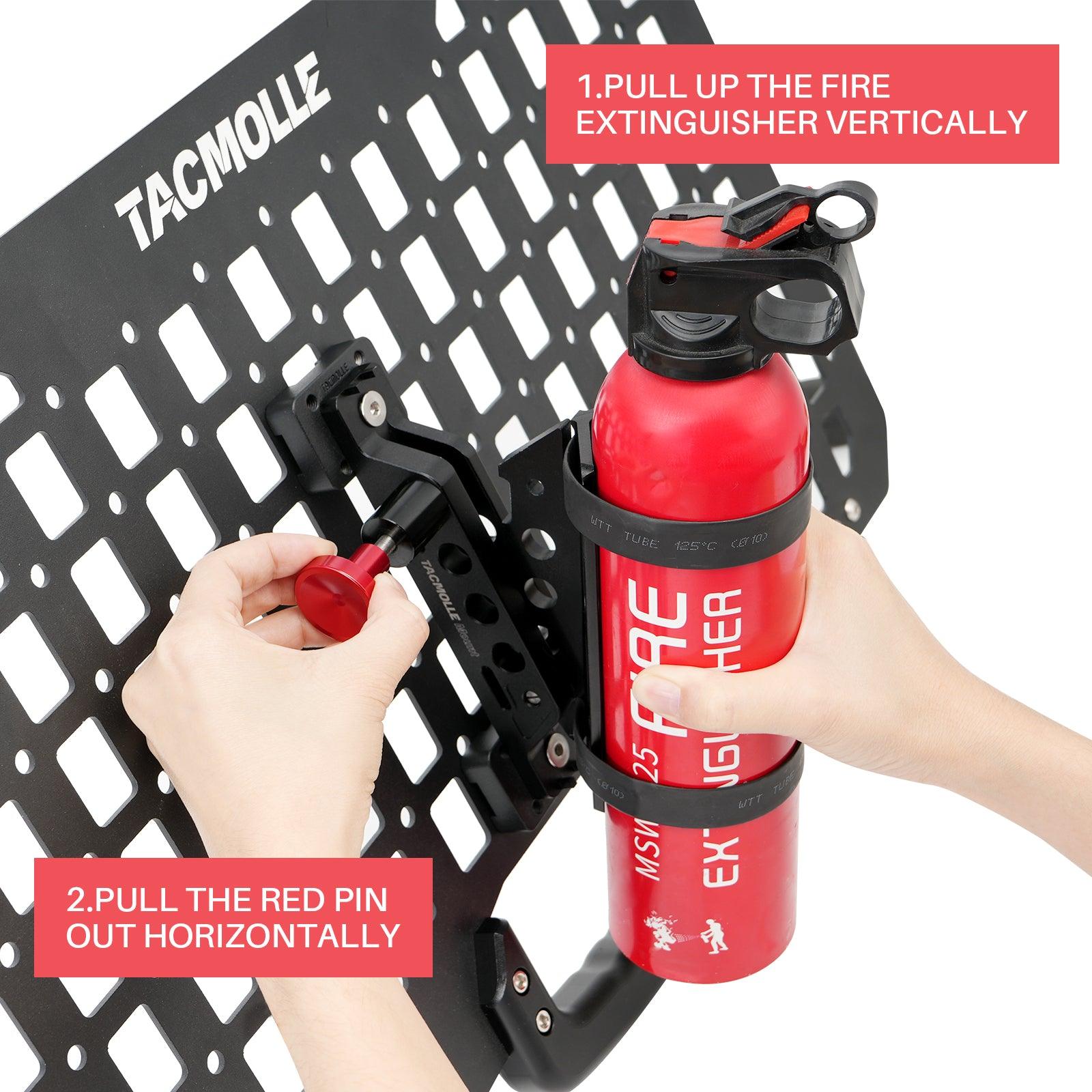 TACMOLLE Fire Extinguisher Mount for Tactical Rigid MOLLE Panel