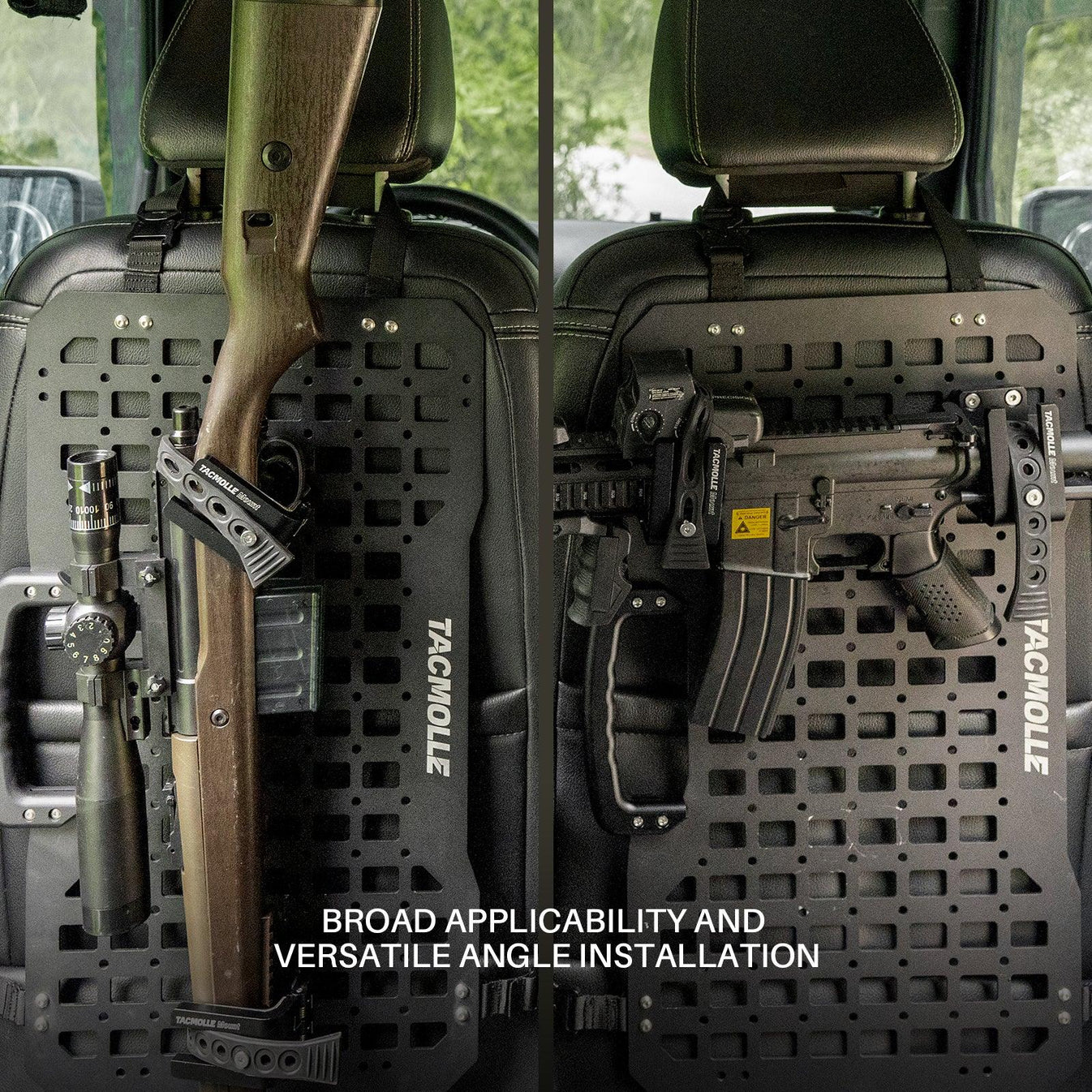 TACMOLLE Gun Rack for Tactical Rigid MOLLE Panel, 2-Pack