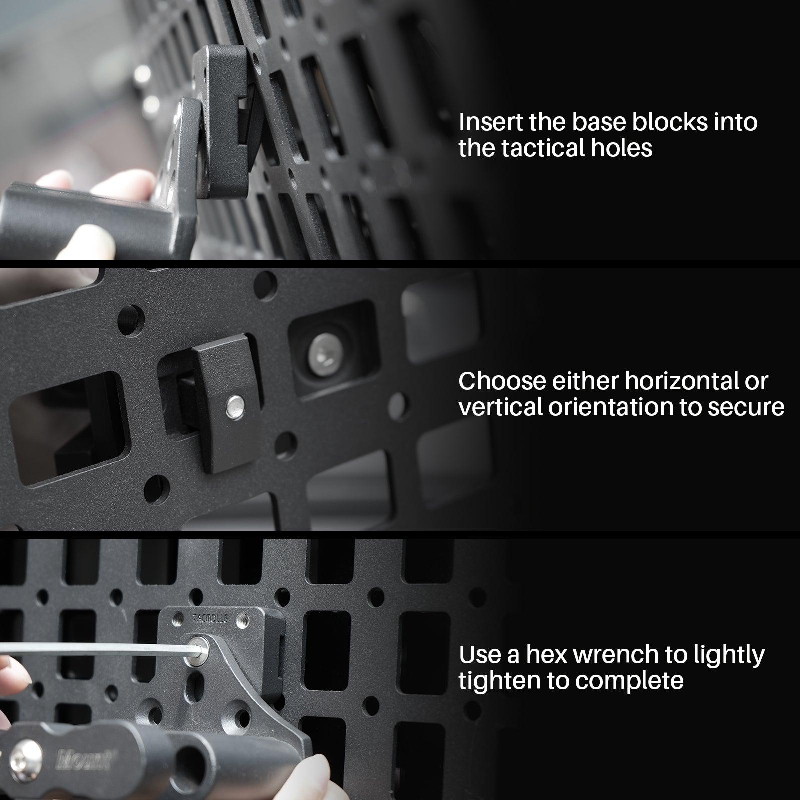 TACMOLLE Gas Can Mount for Tactical Rigid MOLLE Panel