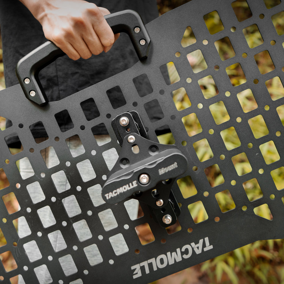 TACMOLLE Mounting Bracket Base for MOLLE Panel, 2-Pack