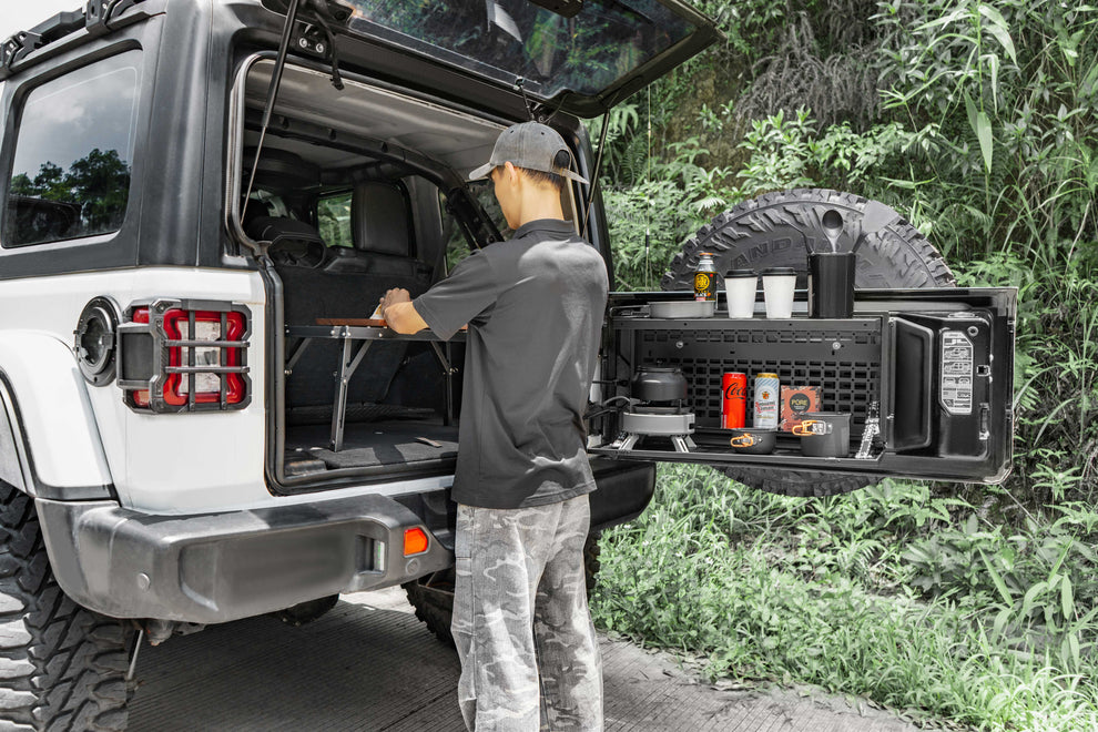 TACMOLLE Tailgate Storage Box for Jeep Wrangler JK JL 2007–2025